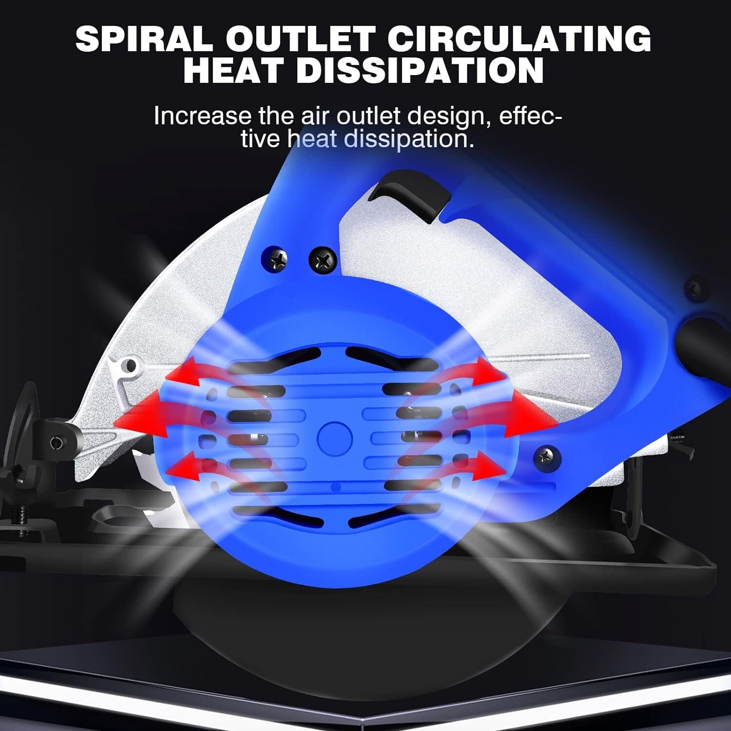 Circular Saw 1500W 5500RPM Electric Circular Saws with Laser Guide 2 ...