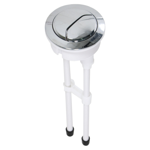 Toilet Dual Flush Button 58mm WC Cistern Chrome Plated 215mm Double ...