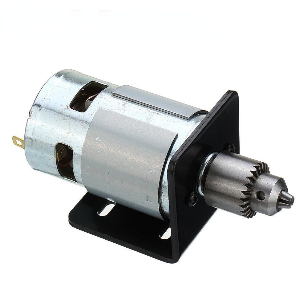 DC 12V Lathe Press 775 Motor With Miniature Hand Drill Chuck and ...