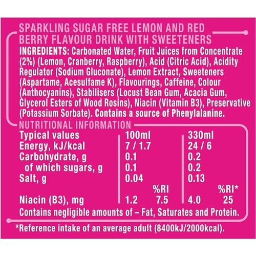 Lucozade Zero Fizzy Drink Pink Lemonade Flavour Sugar Free Low Calorie ...