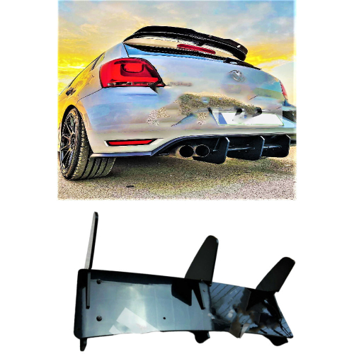 VW Volkswagen Polo MK5 6C GTI Rear Diffuser 2014-2017 / Rear Spoiler ...