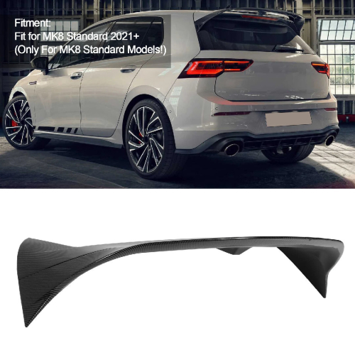 VW Golf MK8 TSI TDI Carbon Fibre Boot Club Sport Spoiler on OnBuy