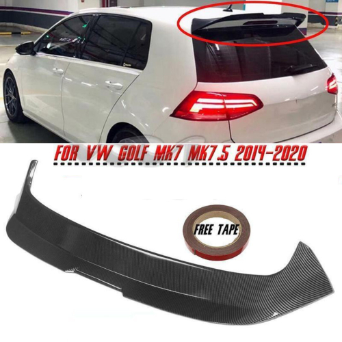 VW Golf MK7 MK7.5 TSI TDI Carbon Fibre Boot Spoiler R GTI GTD Style on ...