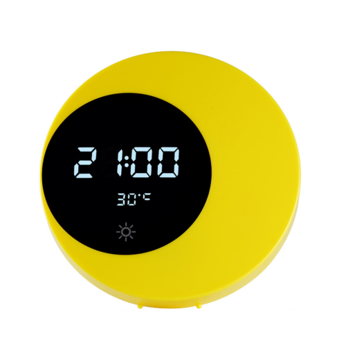 Crescent Moon Clock Bedside Moon Atmosphere Light Wall - mounted Alarm ...