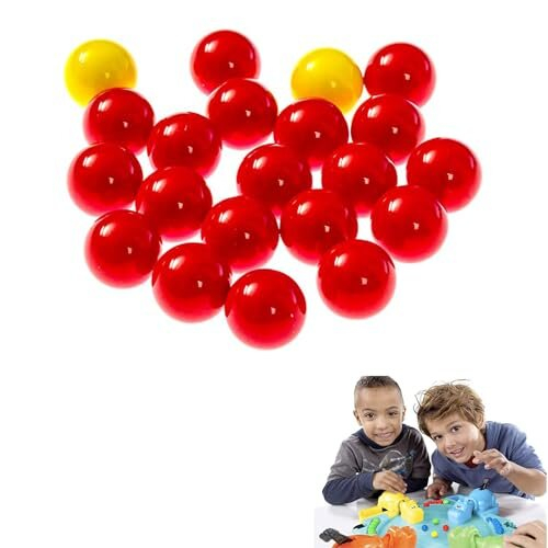 21Pcs Hungry Hippo Balls Kids Board Marble Games Ball,Travel Pop Game Hungry Hippos Pinball Fit ...