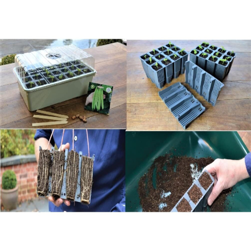 28 Cell Deep Root Success Kit Plug Plant Seed Tray Trainer 12cm Deep ...