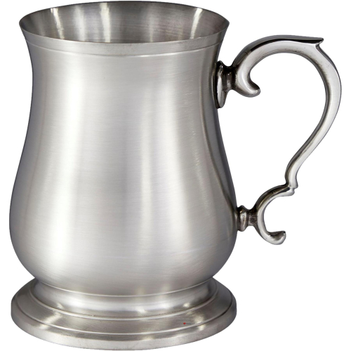 Extra Heavy Hand Cast 1 Pint Pewter Abbey Bell Tankard Satin Finish ...