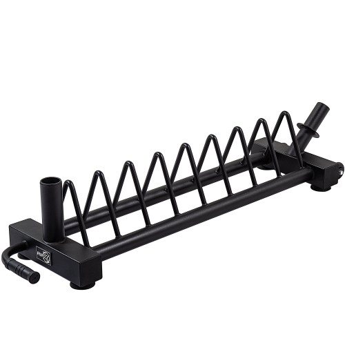 RIP X Portable Horizontal Bumper Plate Trolley Rack with Barbell and ...