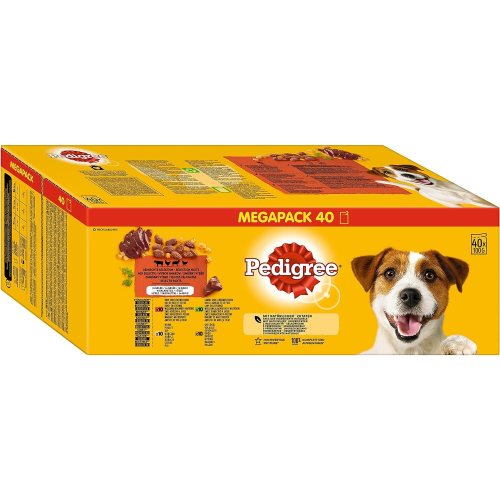 Pedigree Mixed Selection in Jelly 40 Pouches, Adult Wet Dog Food ...