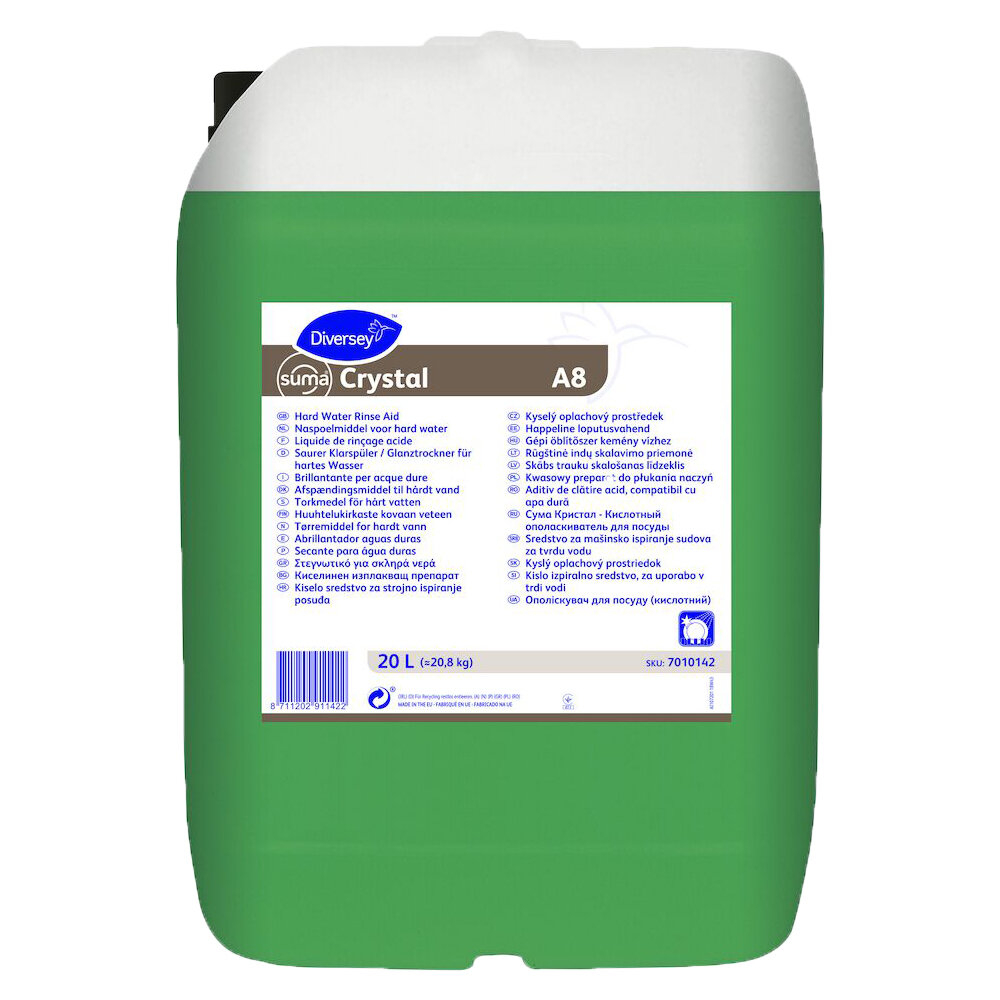 Suma Rinse A8 Hard Water Acidic Rinse Aid Additive ~ 20 Litre on OnBuy