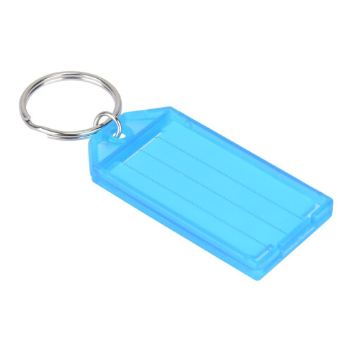 UnicLife 40 Pack Tough Plastic Key Tags with Split Ring Label Window ...