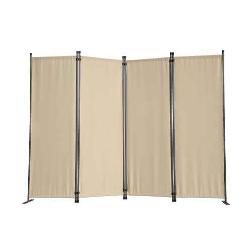 (Beige) Angel Living Room Dividers Screen 4 Panels on OnBuy