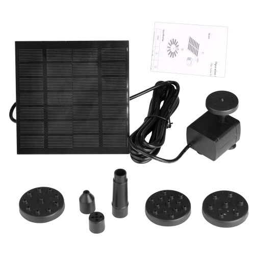 Solar Panel Powered Water Feature Plants Pump Garden Pool on OnBuy