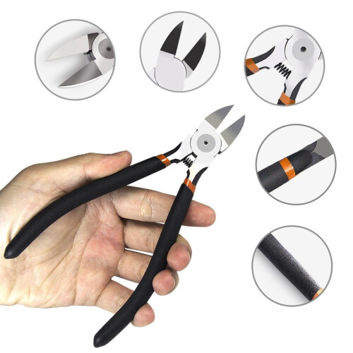 Precision Wire Cutter, Boenfu 150mm Length Diagonal Side Cutter Diagonal Wire Cutting Nippers on ...