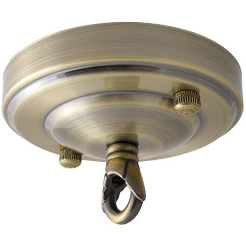 Vintage Period Styled Complete Metal Ceiling Rose with Chain Loop ...