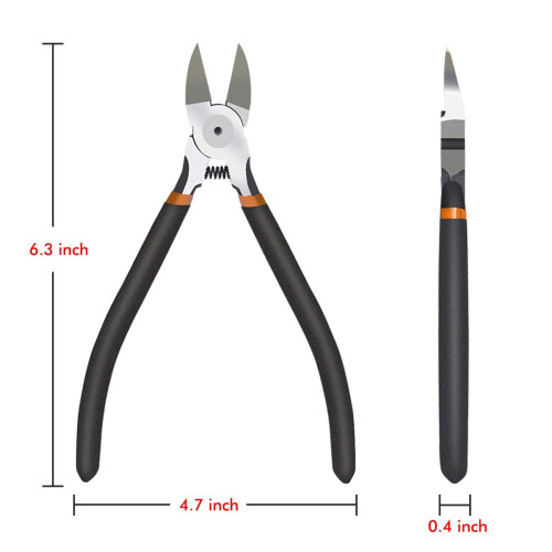 Precision Wire Cutter, Boenfu 150mm Length Diagonal Side Cutter Diagonal Wire Cutting Nippers on ...