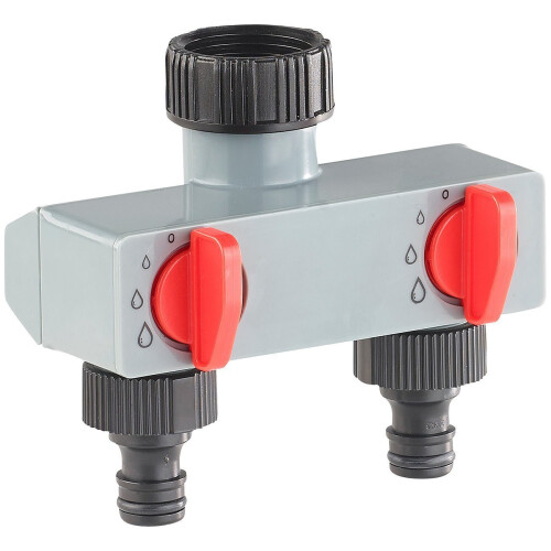 Aqualin 2 Way Water Distributor Garden Hose Connector Hose Tap Water ...