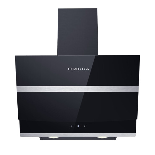 CIARRA Angled Cooker Hood 60cm Glass Chimney Hoods with Kitchen ...