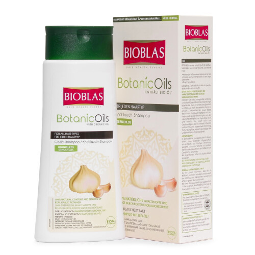 Bioblas botanic oils, garlic shampoo, odourless, dermatologically ...