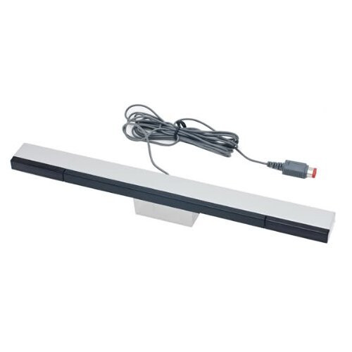 Sensor bar for Wii & Wii U wired infrared LED motion inc stand silver ...