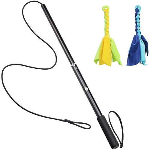 YILAKO Flirt Pole Dogs Handmade Dog Toys Outdoor Funny Interactive Dog ...