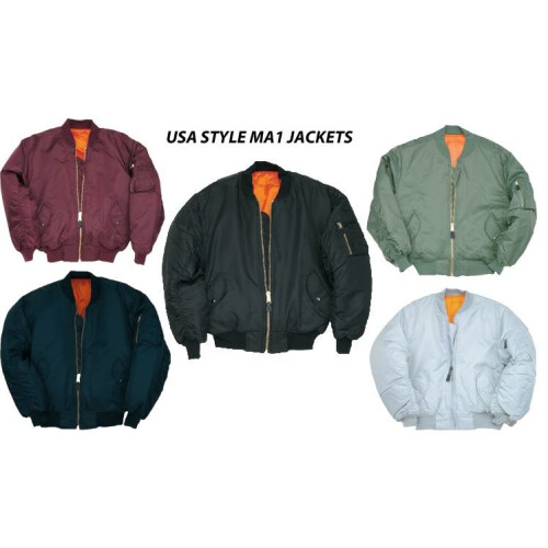 MA1 Flight Bomber Army Us Pilot Airforce Jacket on OnBuy
