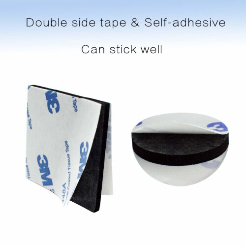 Double Sided Sticky Pads Black, 50 Pcs 3m Adhesive Foam Pads Mounting Pads, Squares and Round on ...
