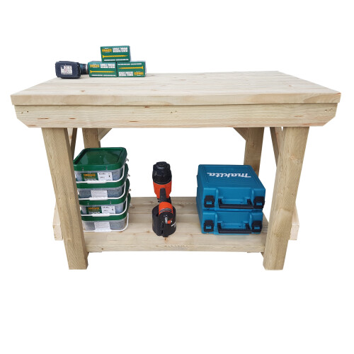 (5ft, Standard Legs) Wooden Workbench Indoor/Outdoor Handmade on OnBuy