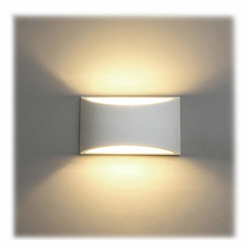 HJ8U 7W Plaster White Wall Wash Light (G9 Bulb Included) Up and Down ...