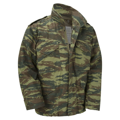 (Tiger Stripe Camo, 2XL) Vintage M65 Jacket Us Army Combat + Quilted Liner on OnBuy