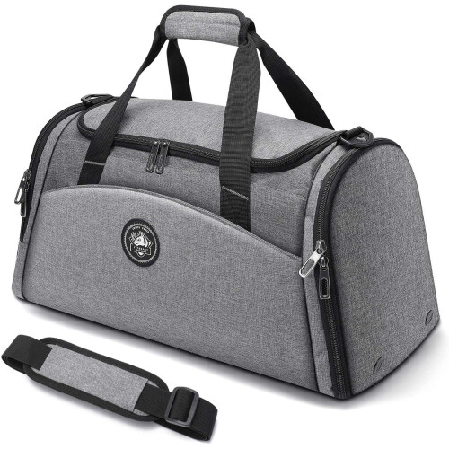 FitBeast Sports Gym Bag Duffel Bag with Shoes Compartment & Wet Pocket ...