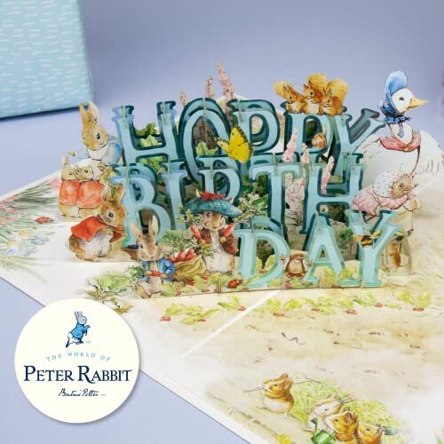 Cardology - Peter Rabbit Happy Birthday Pop Up Card | Baby's 1st ...