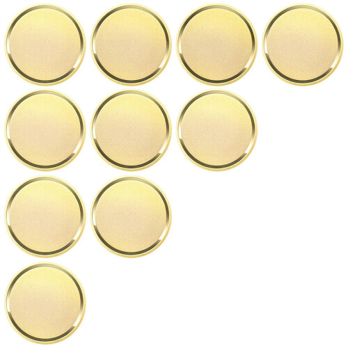 10Pcs Brass Laser Engraving Blanks Blank Challenge Frosted Coin with ...