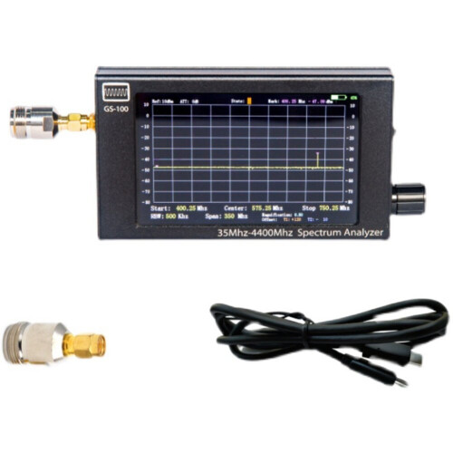 GS-100 Handheld Spectrum Analyzer 35MHz-4400MHz Spectrum Frequency Tiny ...