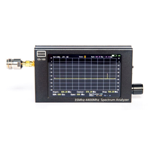 GS-100 Handheld Spectrum Analyzer 35MHz-4400MHz Spectrum Frequency Tiny ...