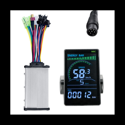 M6C Electric Bike LCD Display+36V 350W Sine Wave Controller E Scooter ...