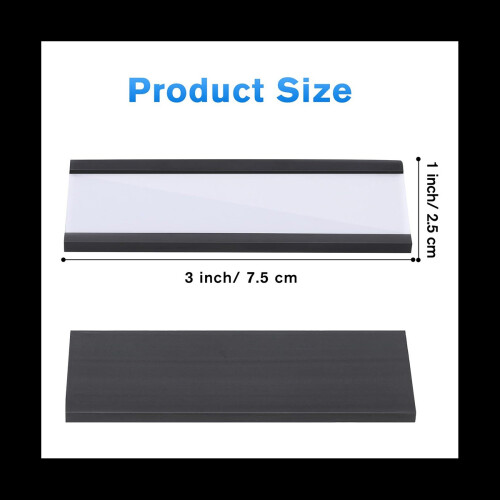 100 Pack Magnetic Label Holder C Channel Magnetic Labels, Magnetic Data ...