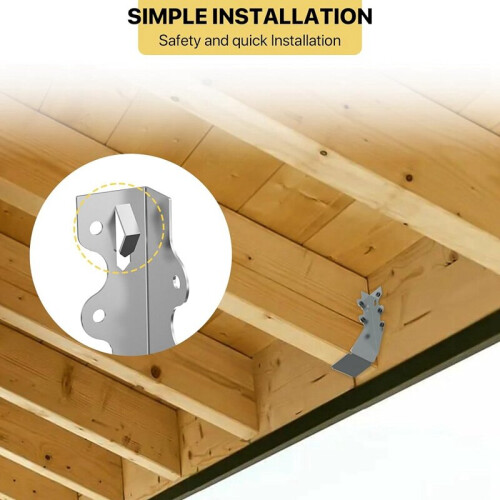 10Pcs 2x6 Joist Hanger,Gauge Double Shear Face Mount Joist Hanger ...