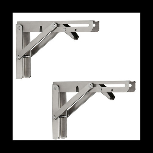 Stainless Steel Folding Triangular Bracket Wall Rack Support Load ...