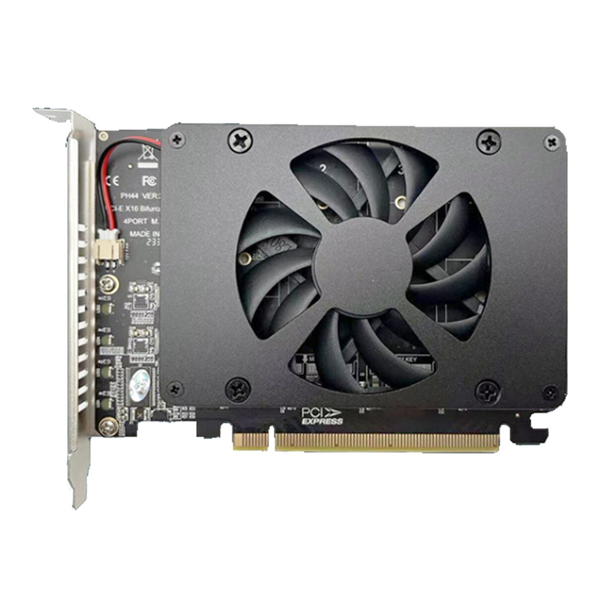 PCIEX16 NVME M2 MKEY SSD RAID Array Expansion Adapter Card Motherboard ...