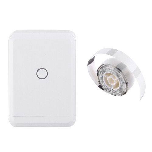 D110 Label Maker Machine with Transparent Labels, Small Thermal Sticker ...