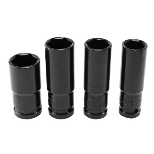 6Pc Set 17-22mm Electric Impact Wrench Hex Socket Head Kit High ...