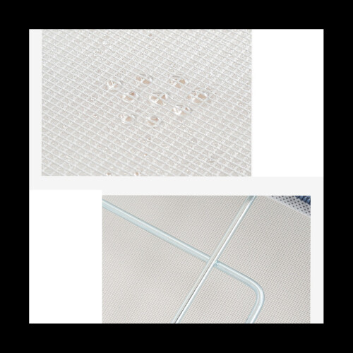 66L Clothes Storage Box Foldable Closet Organizer PVC Transparent Metal Frame Sorting Luggage ...