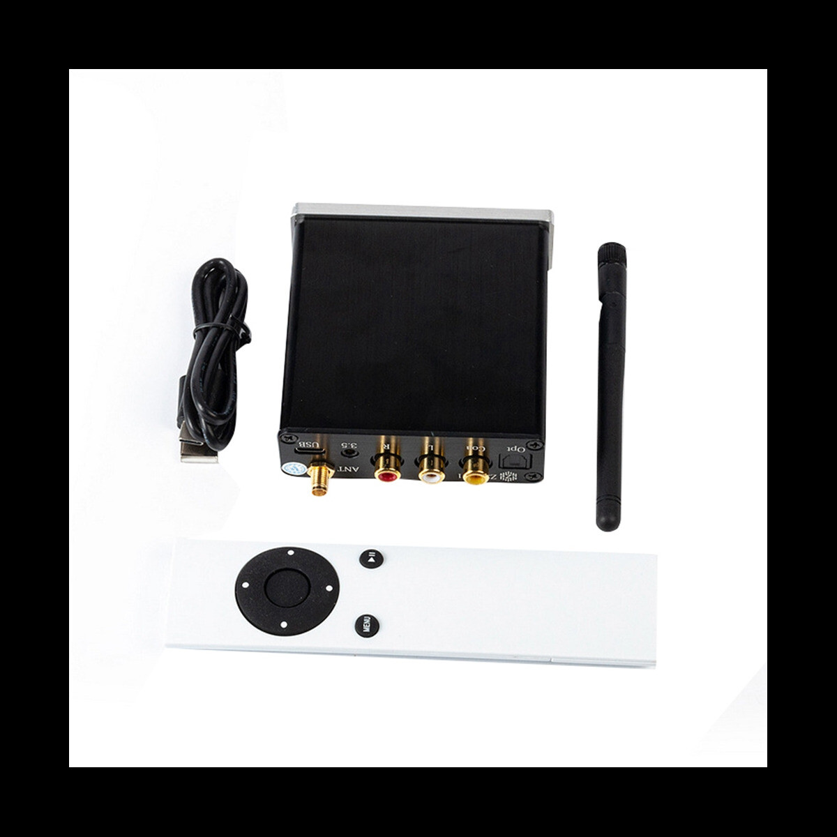 MD2 Car Desktop Digital Turntable HIFI DSD Playback USB DAC Decoder Dual ES9038Q2M(JRC2068 ...