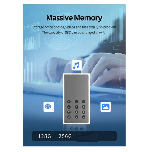 128G Type-C Digital Encryption M.2 SATA Solid State USB 3.0 ...