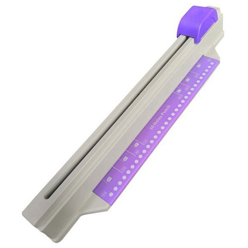 Loose-Leaf Puncher Financial Binding Machine 30-Hole Paper Slide ...