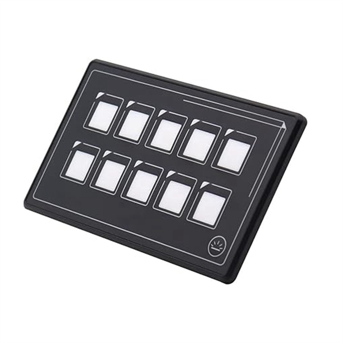 10-Bit Bluetooth Switch Panel, Push Button Switch Auxiliary Panel ...