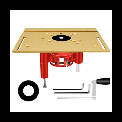Aluminum Router Table Insert Plate Precision Router Lift Set - Wood ...