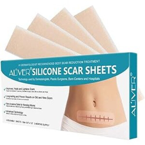 ULTNICE 2 Boxes Silicone Scar Removal Sheets Silicone Waterproof Scar ...