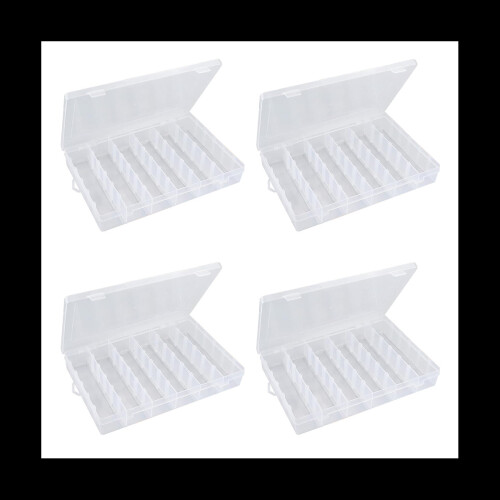 Tackle Box Organizer 18 Grids Plastic Craft Box Organizer Bead ...